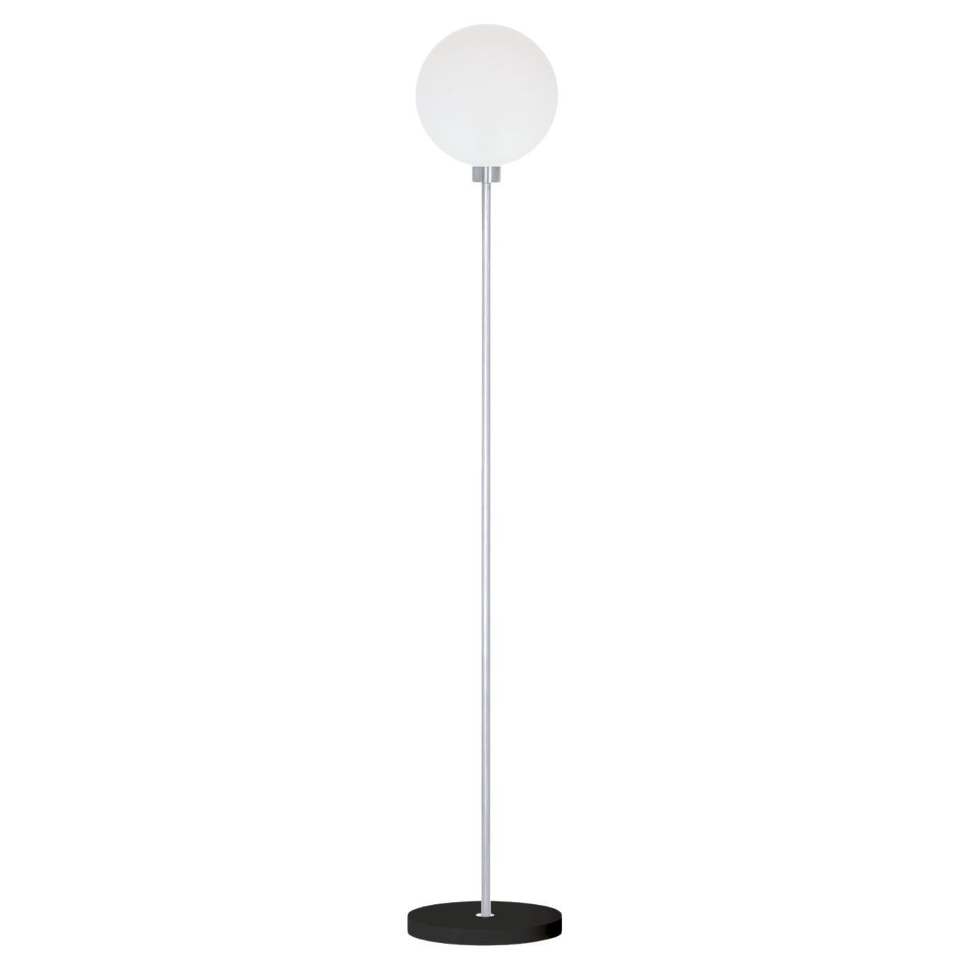 Steel/White Marble Verti Floor Light by Atris For Sale at 1stDibs