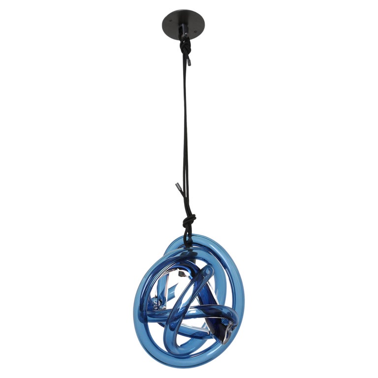 Steel Blue Wrap Pendant Lamp by SkLO For Sale at 1stDibs