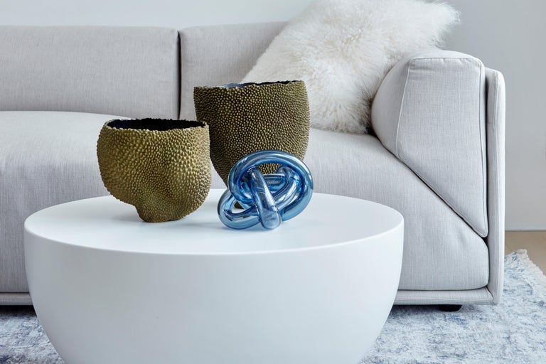 Steel Blue Wrap Sculpture by SkLO For Sale at 1stDibs