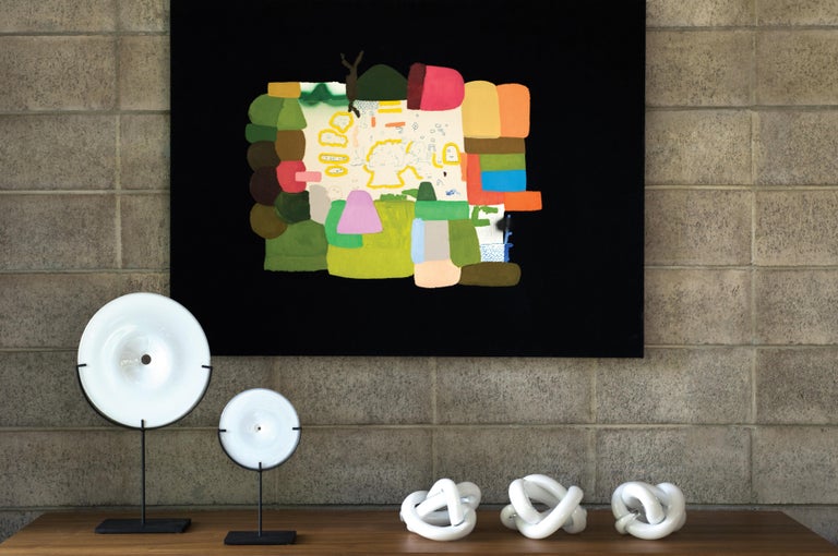 Steel Blue Wrap Sculpture by SkLO For Sale at 1stDibs