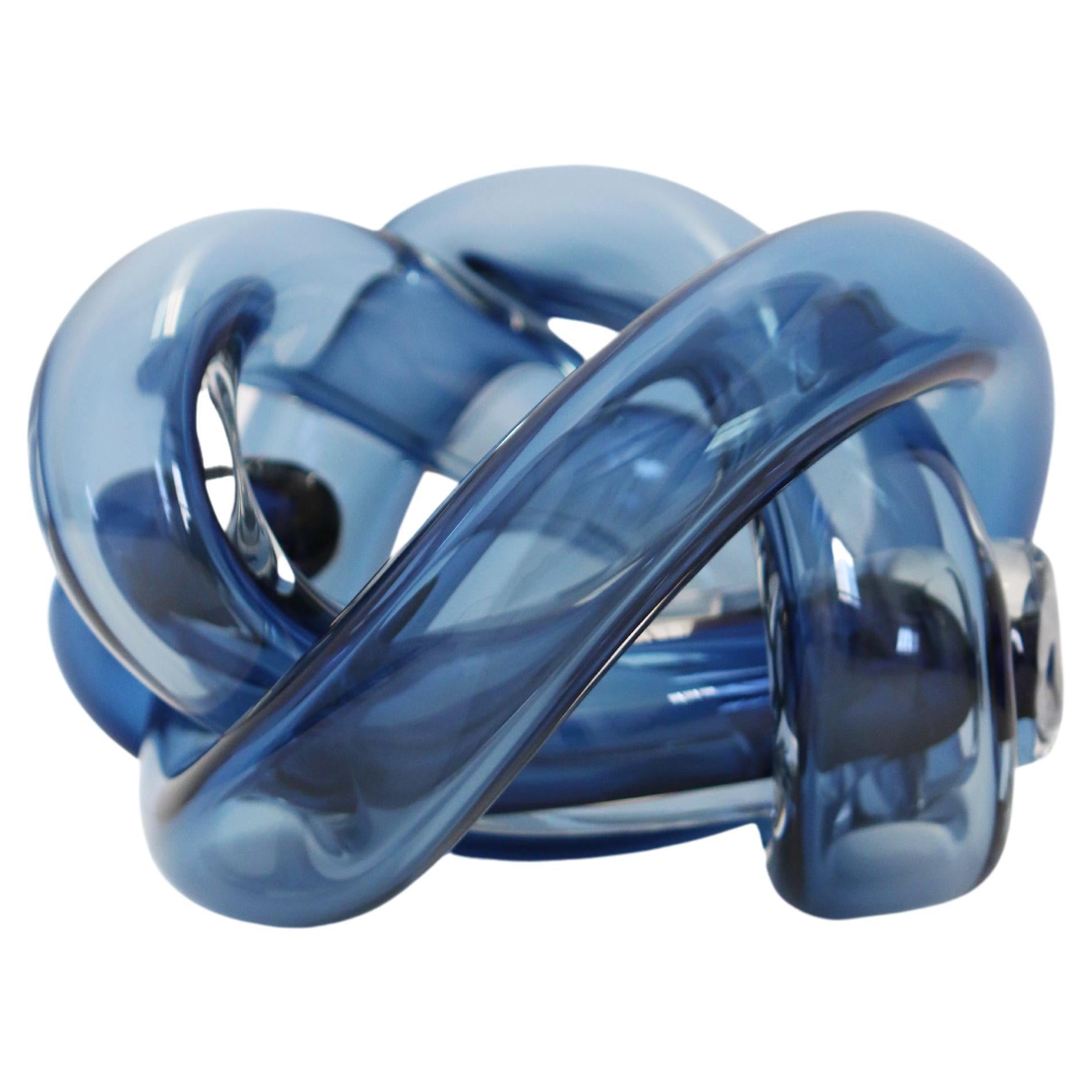 Large New Blue Wrap Sculpture by SkLO For Sale at 1stDibs