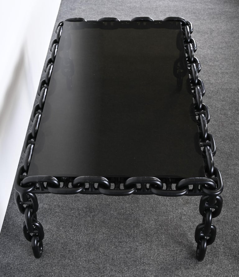 Steel Chain Coffee Table in the Manner of Franz West, 20th Century For ...