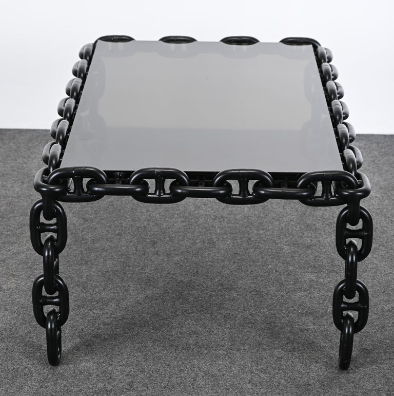 Steel Chain Coffee Table in the Manner of Franz West, 20th Century For ...