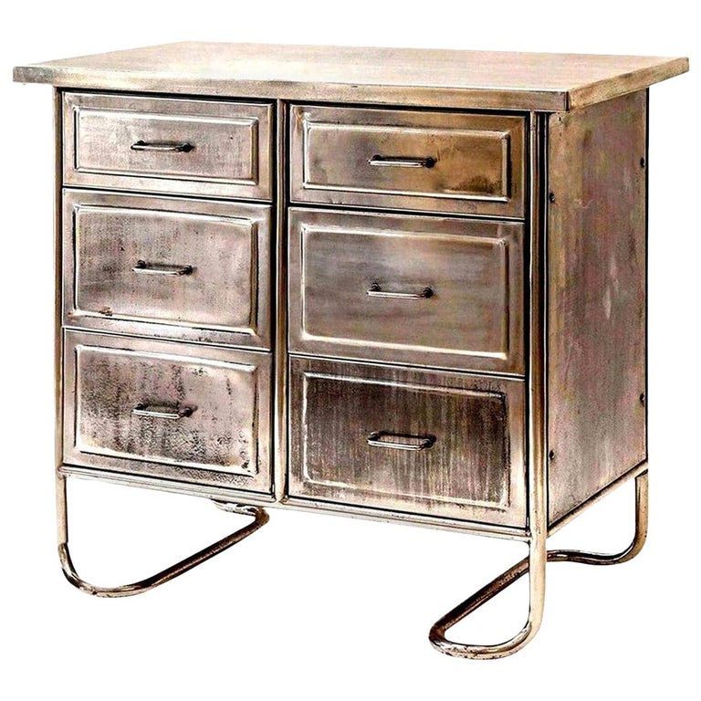 Vintage Steel Chest of Drawers at 1stDibs