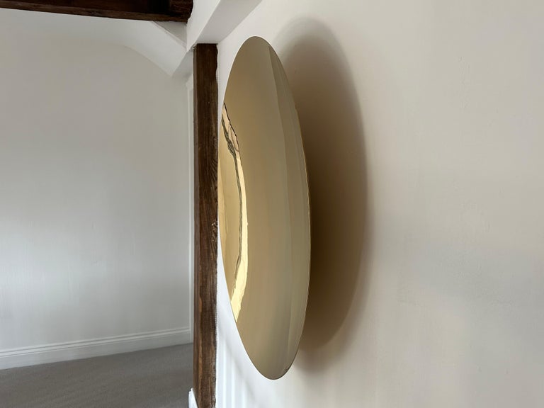 Steel Concave Wall Mirror 120cms/ 47.2" For Sale at 1stDibs