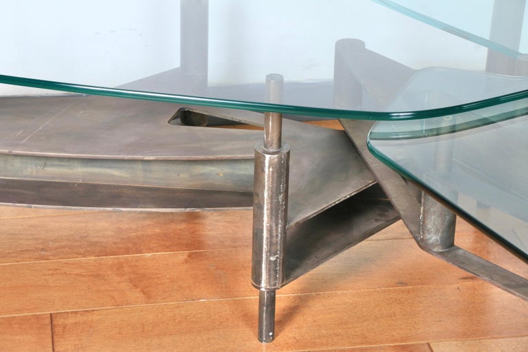 Steel Cut Coffee Table by David Mocarski For Sale at 1stDibs