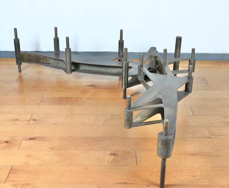 Steel Cut Coffee Table by David Mocarski For Sale at 1stDibs