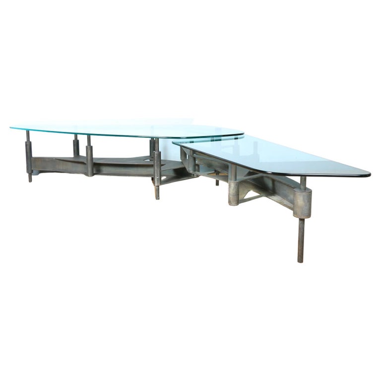 Steel Cut Coffee Table by David Mocarski For Sale at 1stDibs