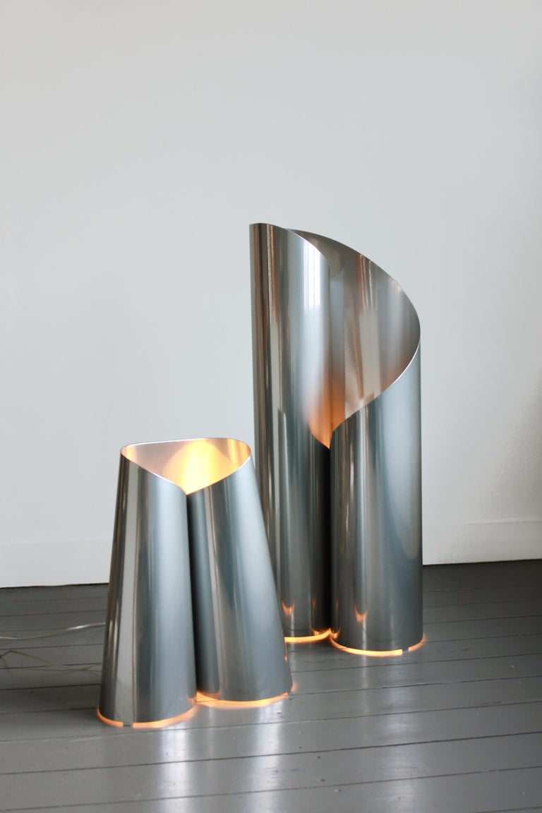 Steel "Fold Lamp" Lamp, Maria Tyakina For Sale at 1stDibs
