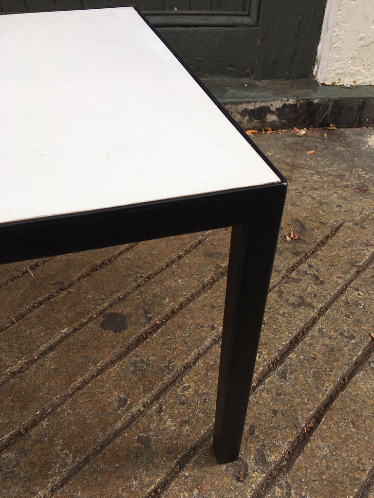 Steel Frame Coffee Table with Tile and Formica Top at 1stDibs | metal ...