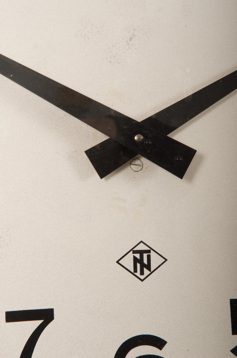 Steel Industrial, Factory, Workshop Wall Clock at 1stDibs