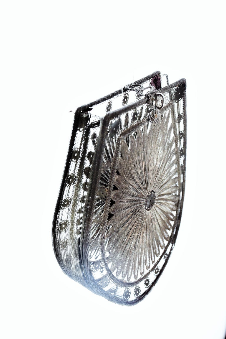 Steel mesh Reticule Purse - France Premier Empire Circa 1800-1810 For ...