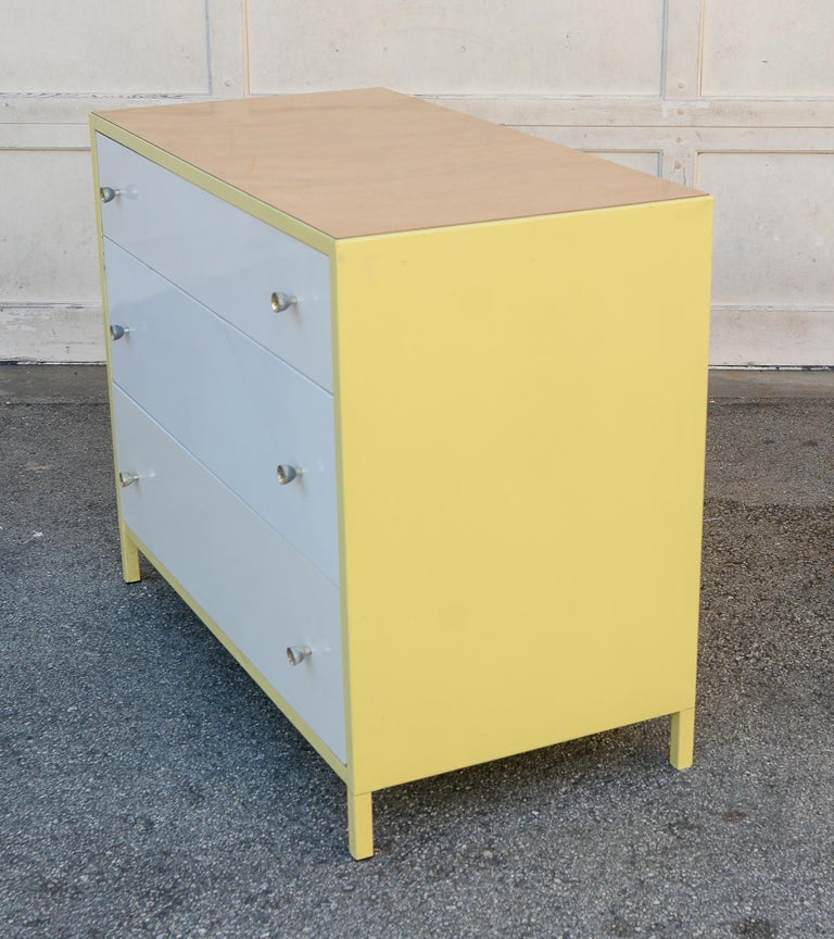 Steel Midcentury Chest of Drawers by Simmons For Sale at 1stDibs