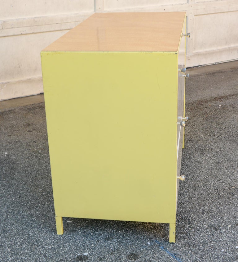 Steel Midcentury Chest of Drawers by Simmons For Sale at 1stDibs