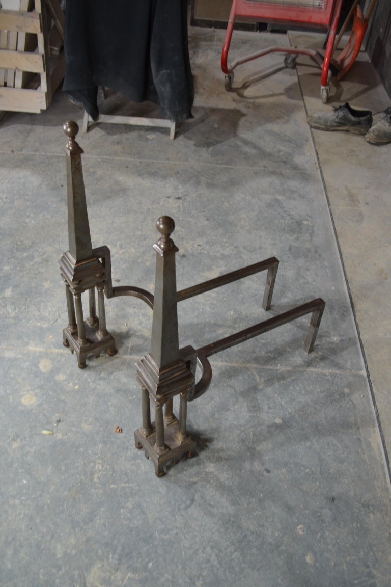 Steel Regency Fire Dogs For Sale at 1stDibs | regency steel buildings