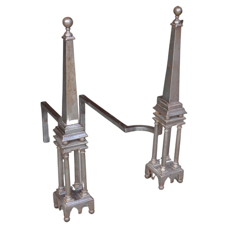 Steel Regency Fire Dogs For Sale at 1stDibs | regency steel buildings