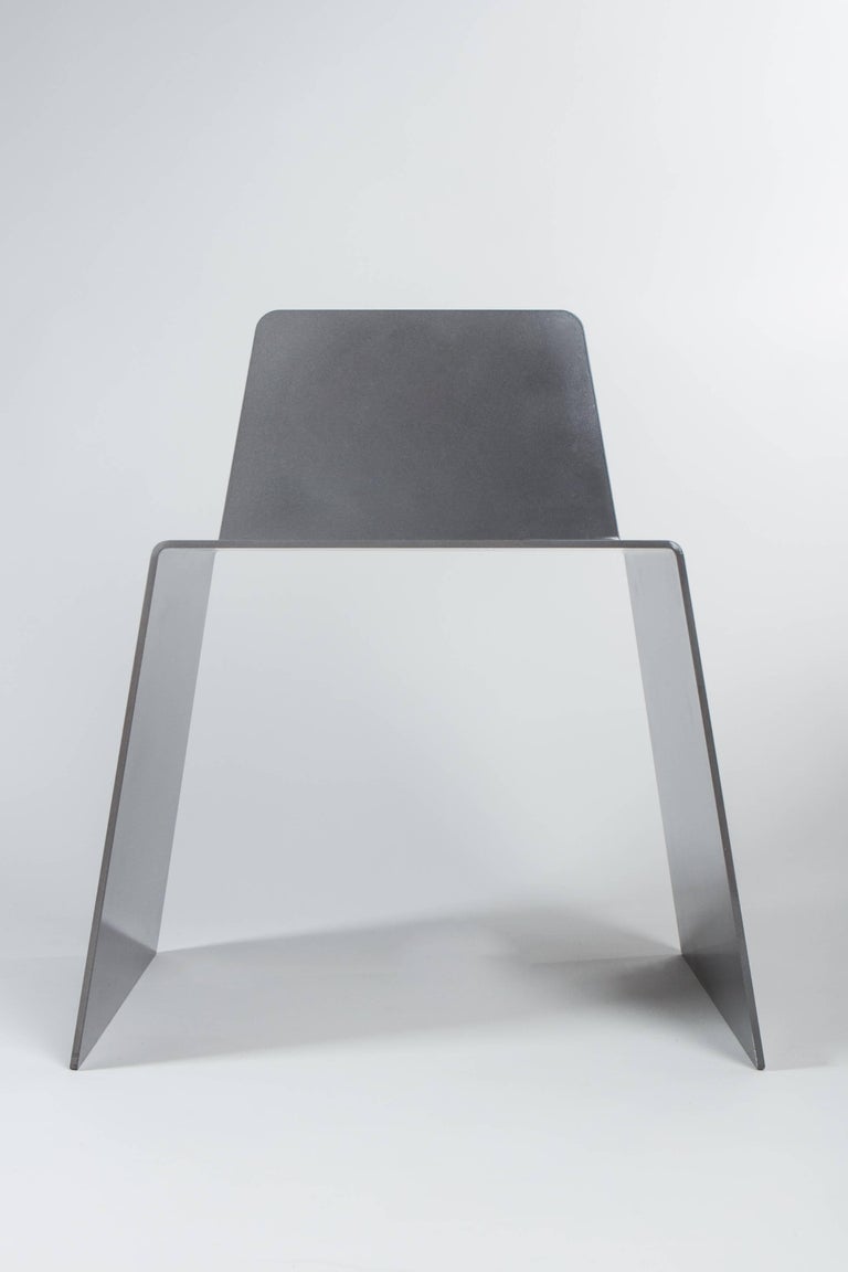 Steel Side Chair in Hot-Dipped Galvanized Steel by Jonathan Nesci For ...