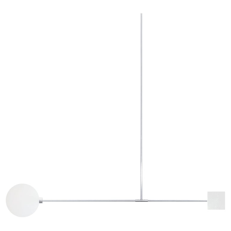 Steel/White Marble Linea Quad Light by Atris For Sale at 1stDibs