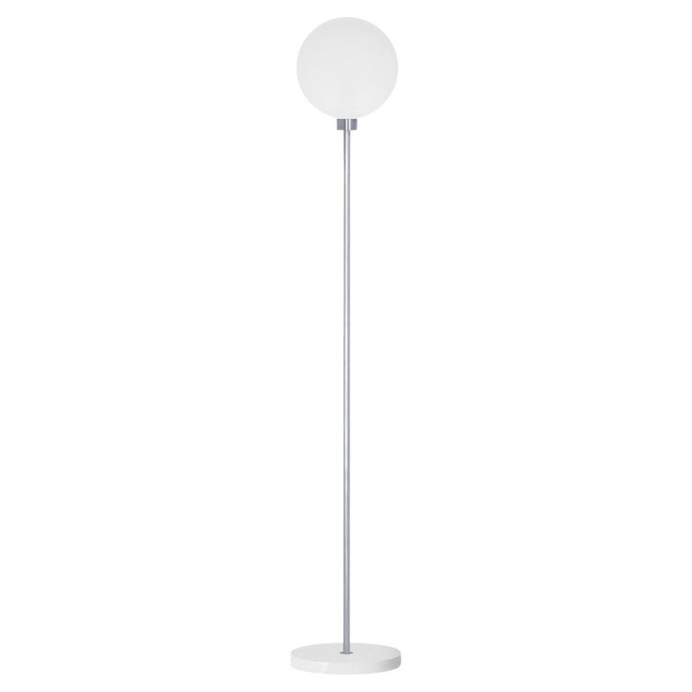 Steel/White Marble Verti Floor Light by Atris For Sale at 1stDibs