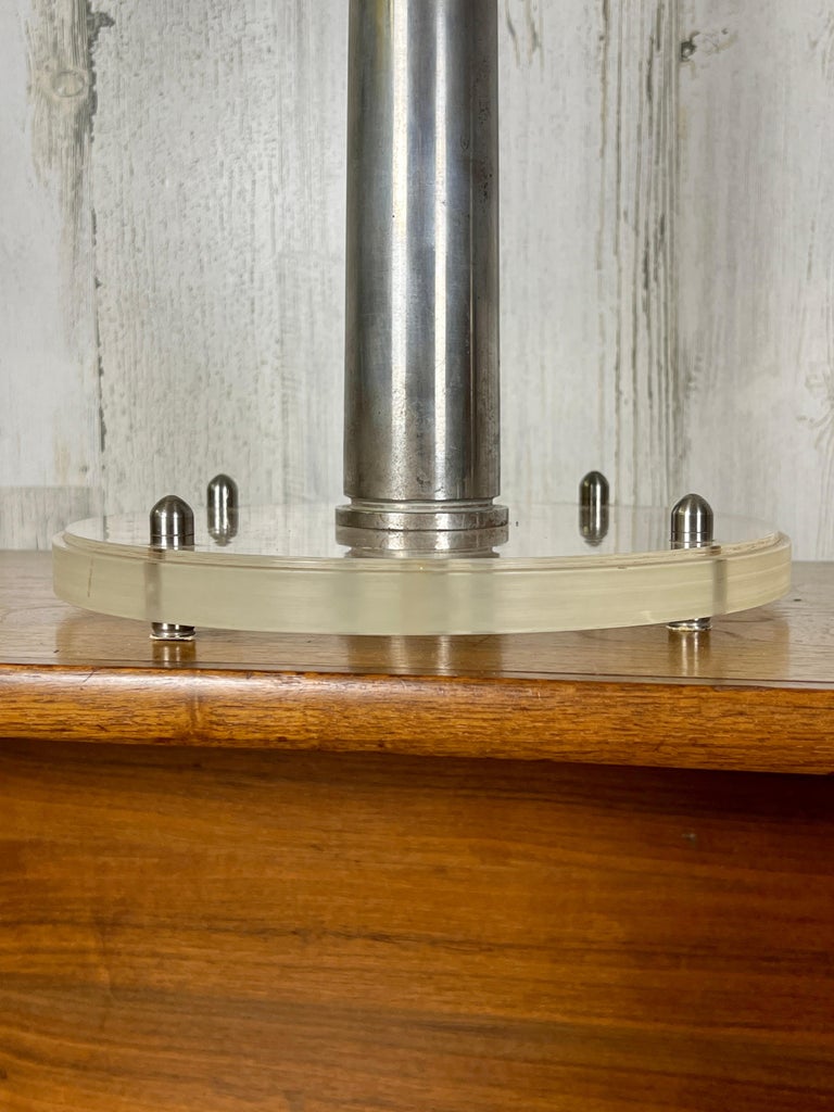 Steel, Brass and Lucite Artillery Shell Lamps For Sale at 1stDibs