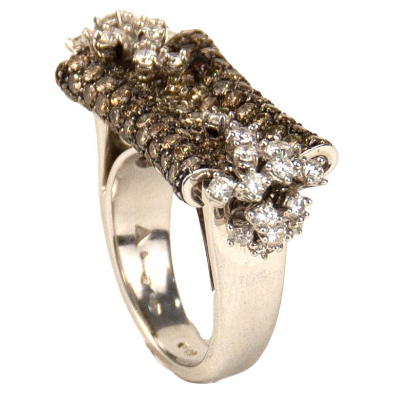 Stefan Hafner 18k White Gold 3.34ctw Diamond Ring For Sale at 1stDibs