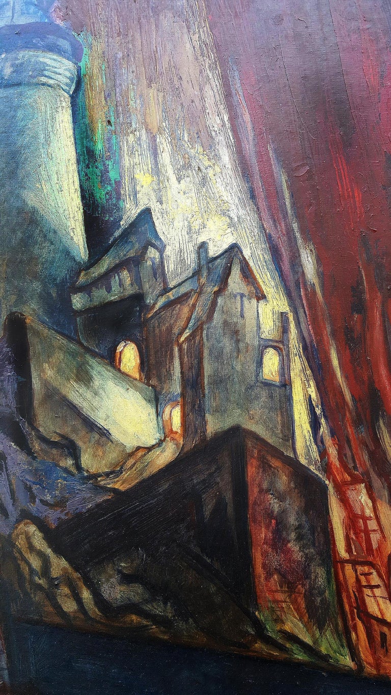 Stefan Hirsch - The Burning Castle For Sale at 1stDibs | hirsch castle