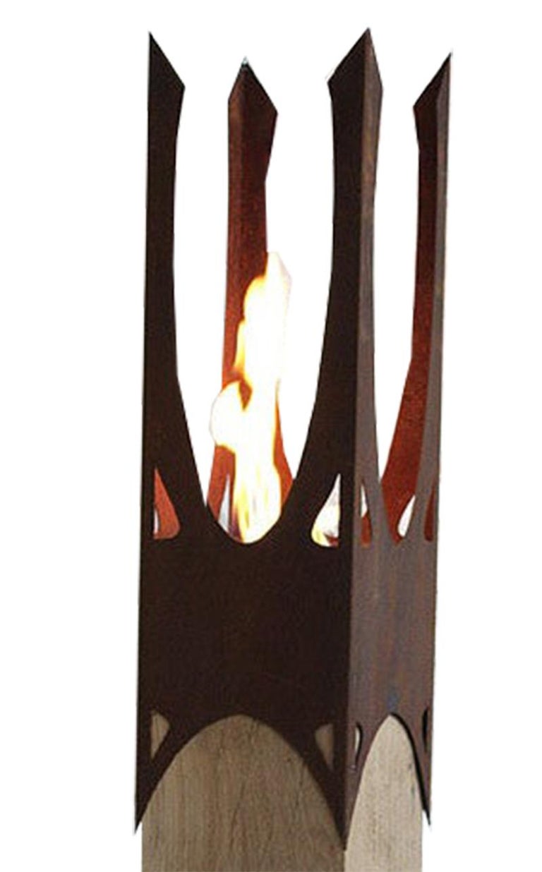 Stefan Traloc - Oak Column and Garden Torch - "Nature Crown" - straight ...