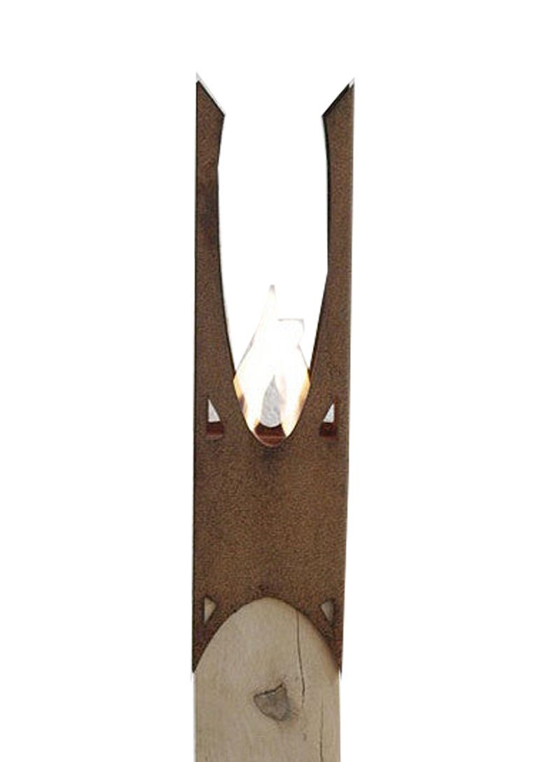 Stefan Traloc - Oak Column and Garden Torch - "Nature Crown" - straight ...