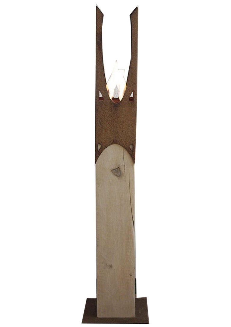 Stefan Traloc - Oak Column and Garden Torch - "Nature Crown" - straight ...