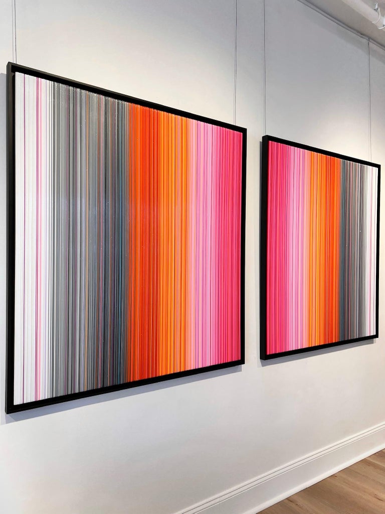 Stefania Nazzal - Pink Illusion - Diptych For Sale at 1stDibs