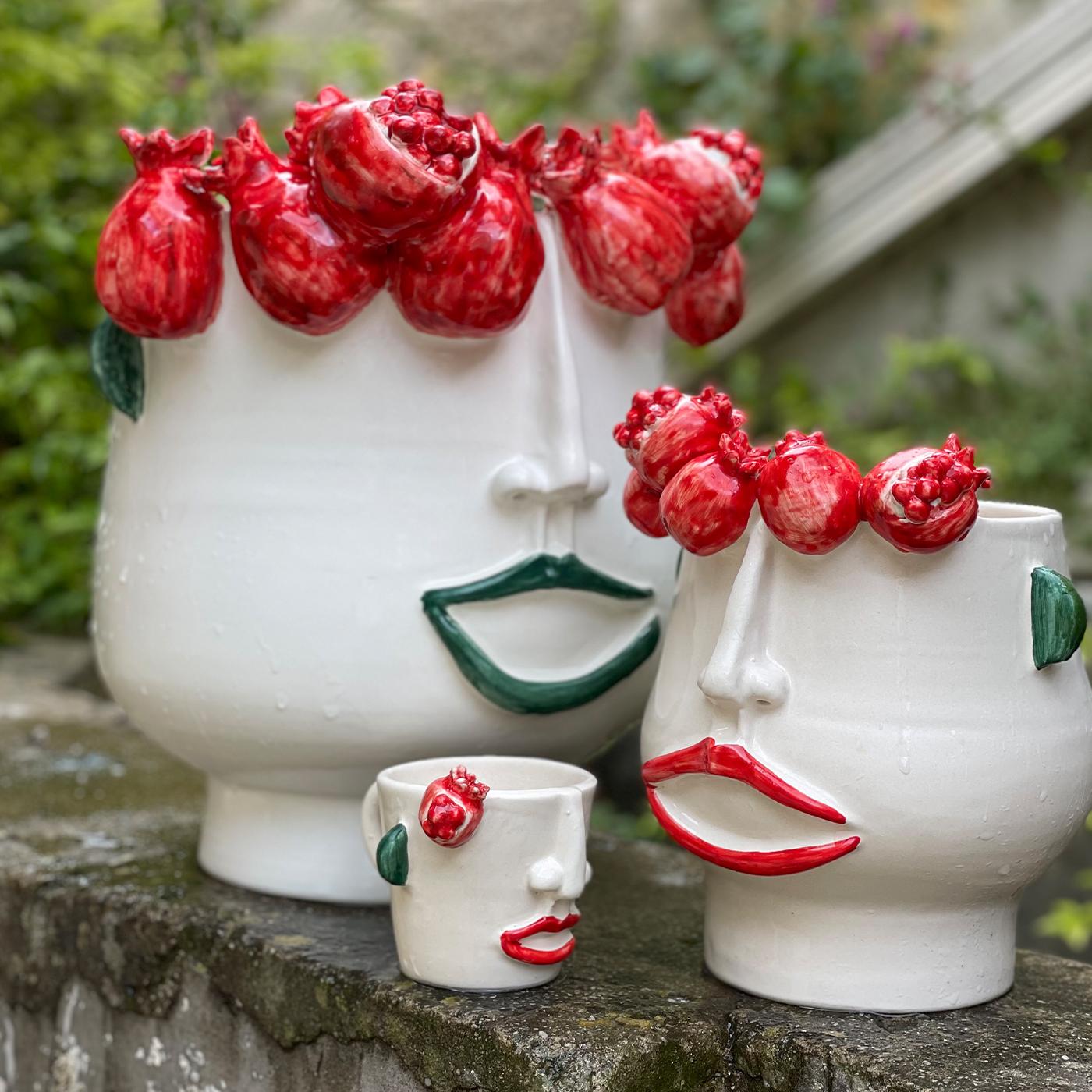 Stefanina Picker of Pomegranate Sculpture For Sale at 1stDibs