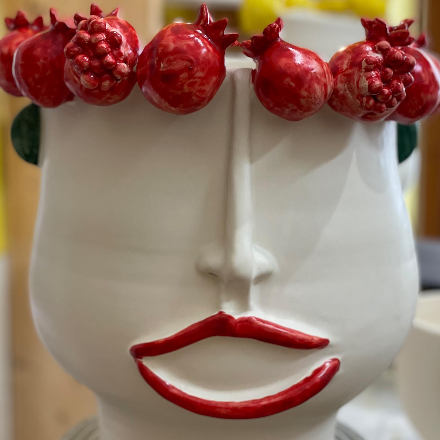 Stefanina Picker of Pomegranate Sculpture For Sale at 1stDibs