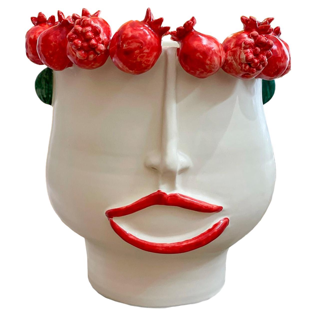 Domitilla Lemon Picker Head Vase For Sale at 1stDibs