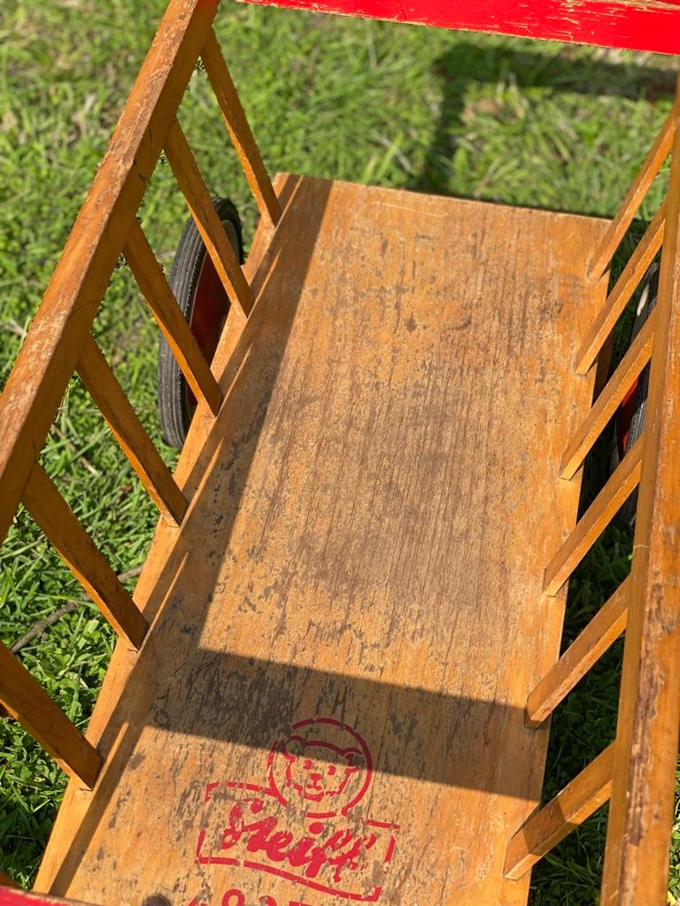 Steiff 1950's Children's Wooden Wagon Handcart, Germany For Sale at 1stDibs