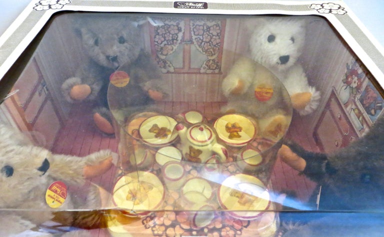 Steiff 4 Teddy Bear Tea Party Set, German, circa 1982 at 1stDibs ...