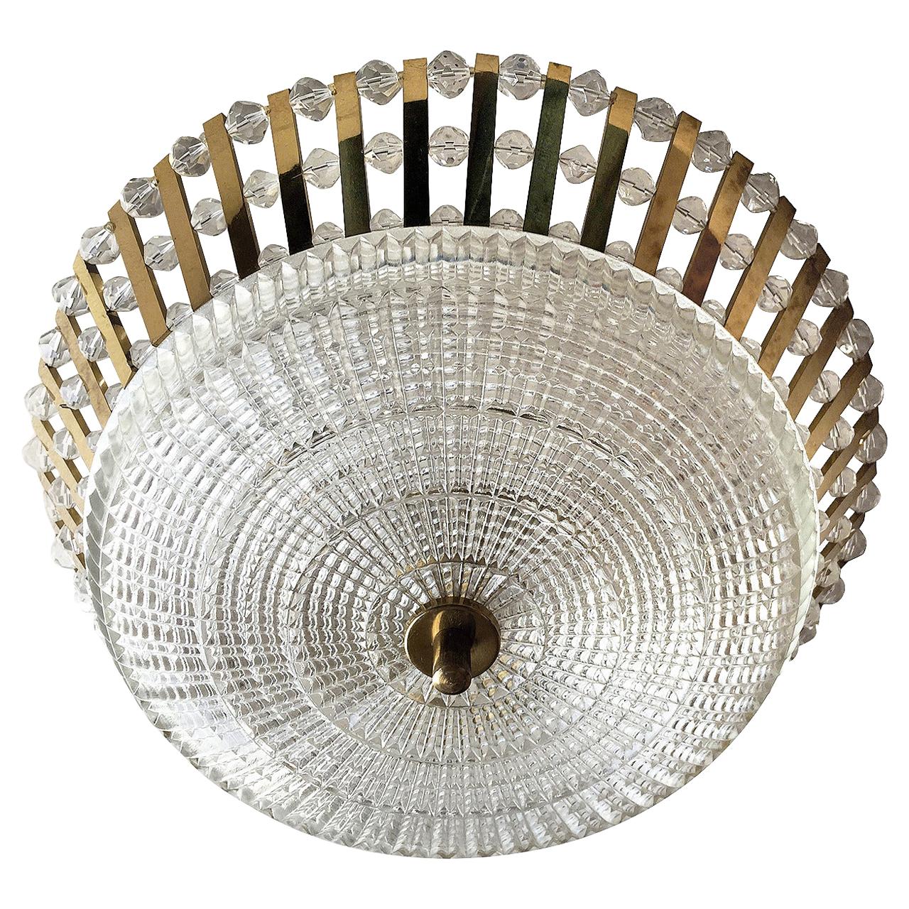 Pair of French Exploding Fireworks Flush Pendant Light For Sale at 1stDibs