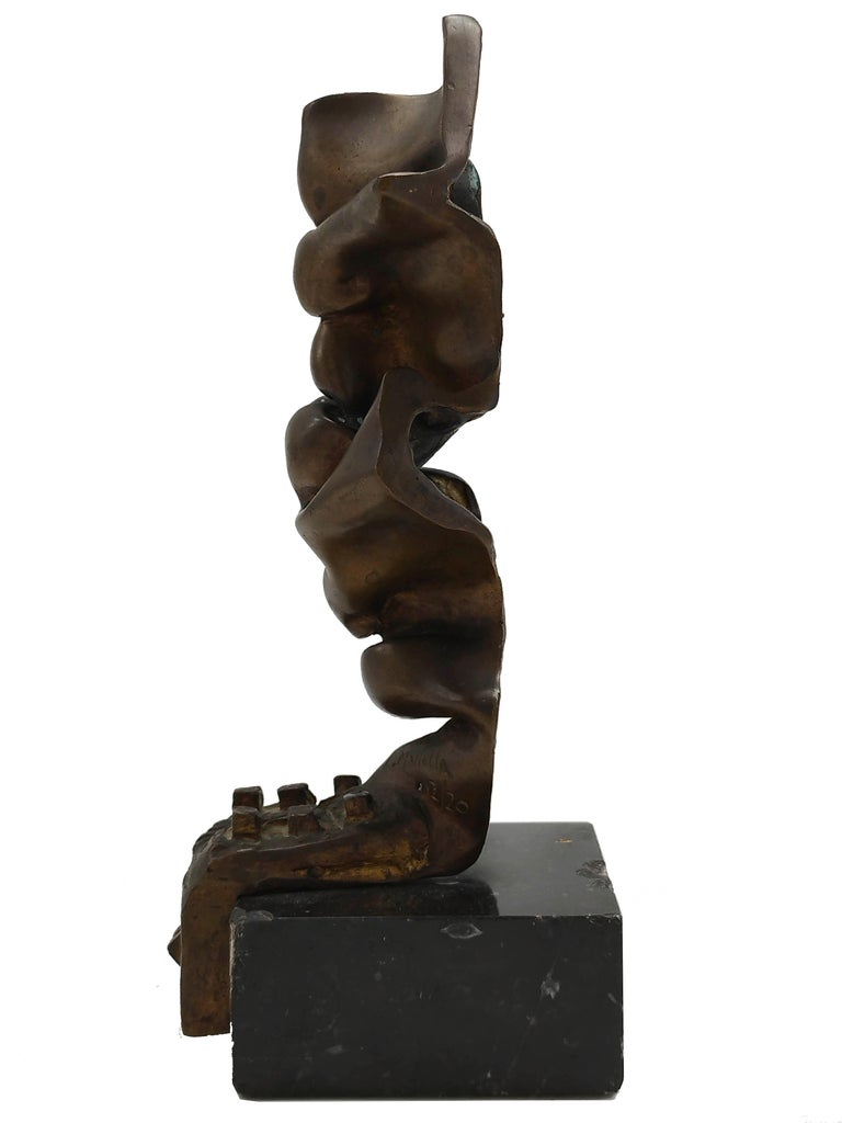 Sculpture en bronze Stele signée Luigi Mazzella et numérotée 12/200 ...