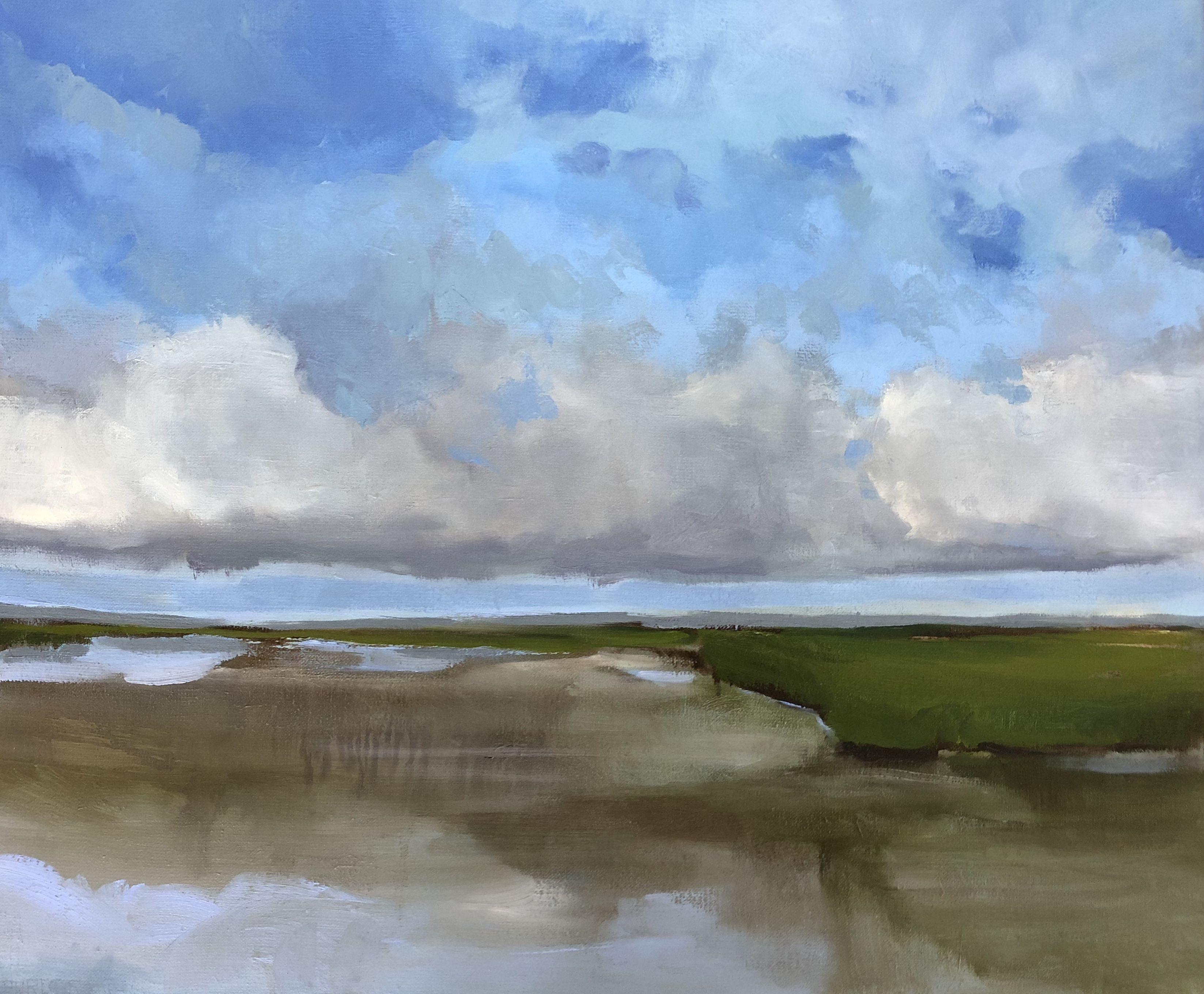 Stella Burggraaf - Dissolving clouds, Painting, Oil on Canvas For Sale ...