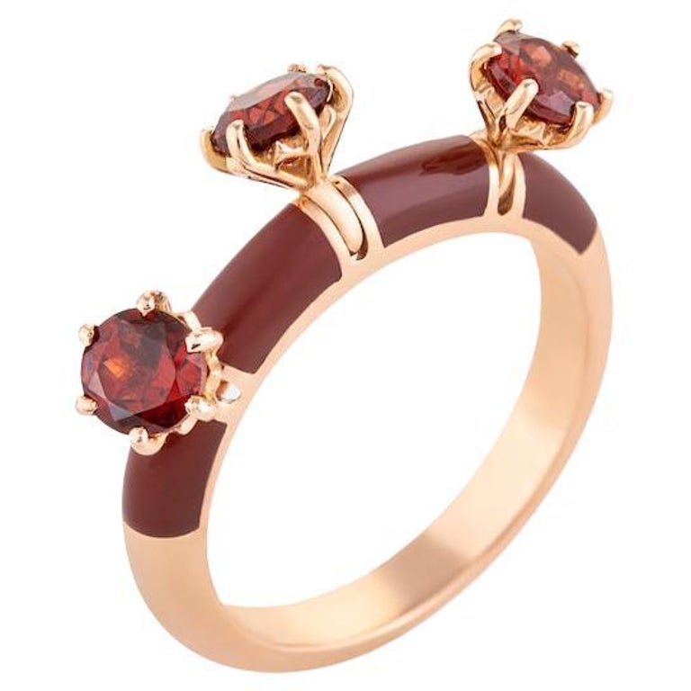 Customizable Stella Divina Berry Red Ring by Joanna Achkar For Sale at ...