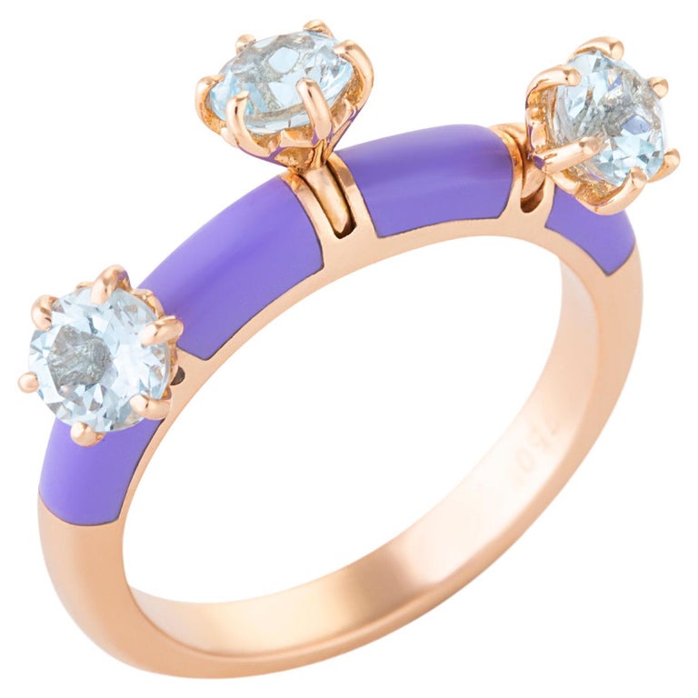 Customizable Stella Divina Purple Ring by Joanna Achkar For Sale at 1stDibs