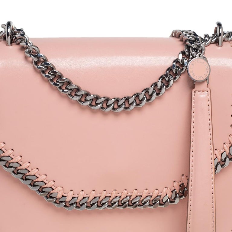 Stella McCartney Beige Faux Leather Falabella Box Shoulder Bag at 1stDibs
