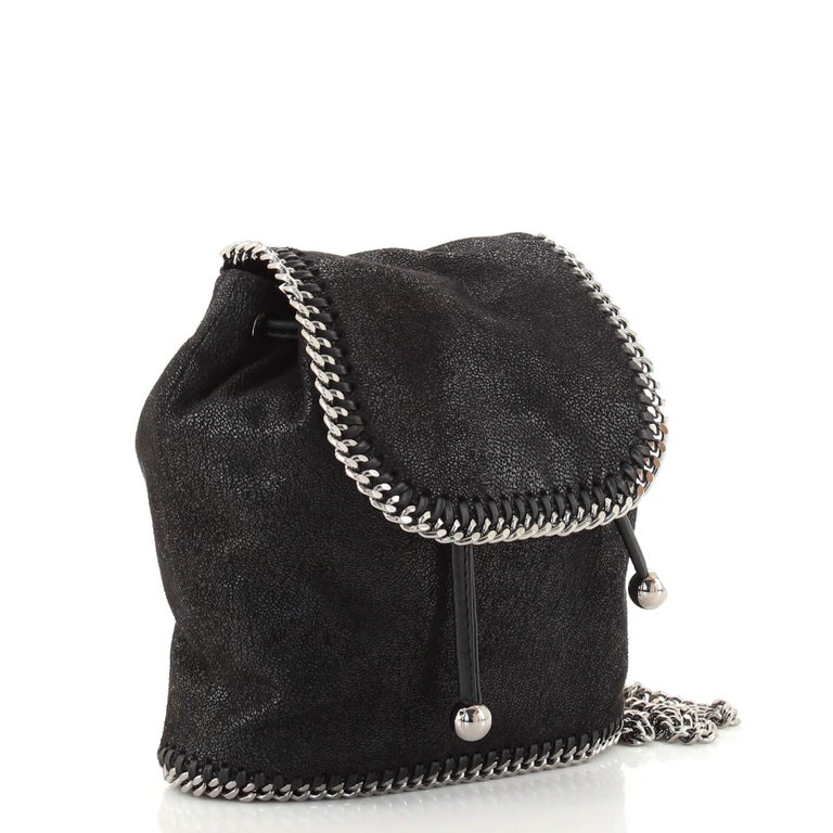 Stella McCartney Falabella Backpack Shaggy Deer Mini For Sale at 1stDibs