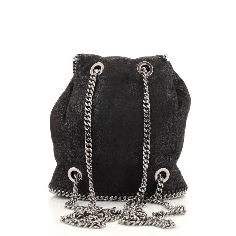 Stella McCartney Falabella Backpack Shaggy Deer Mini For Sale at 1stDibs