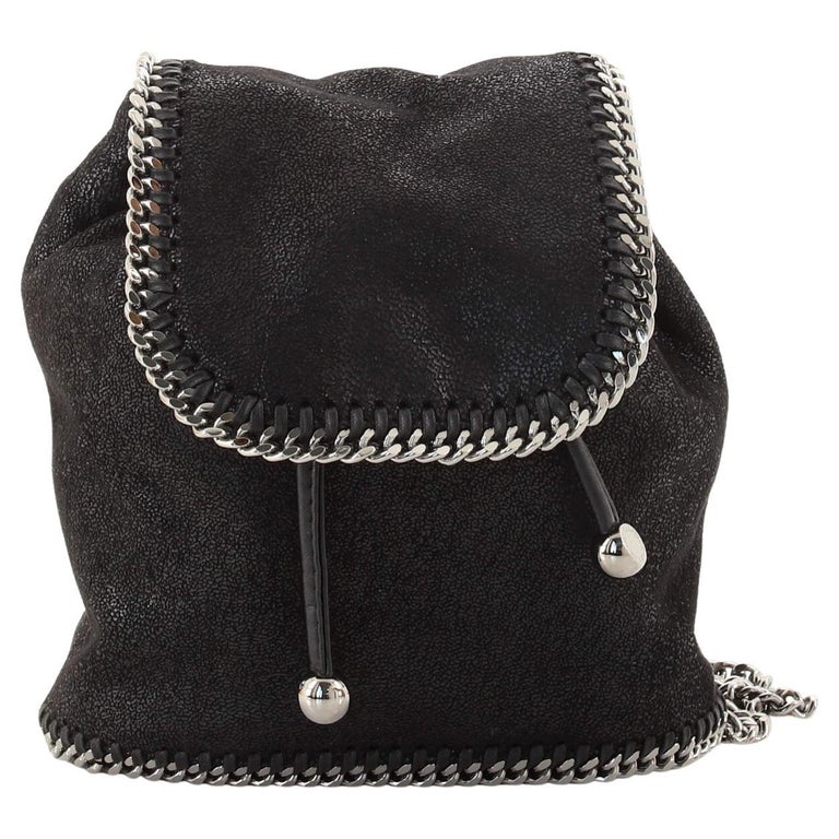 Stella McCartney Falabella Backpack Shaggy Deer Mini For Sale at 1stDibs