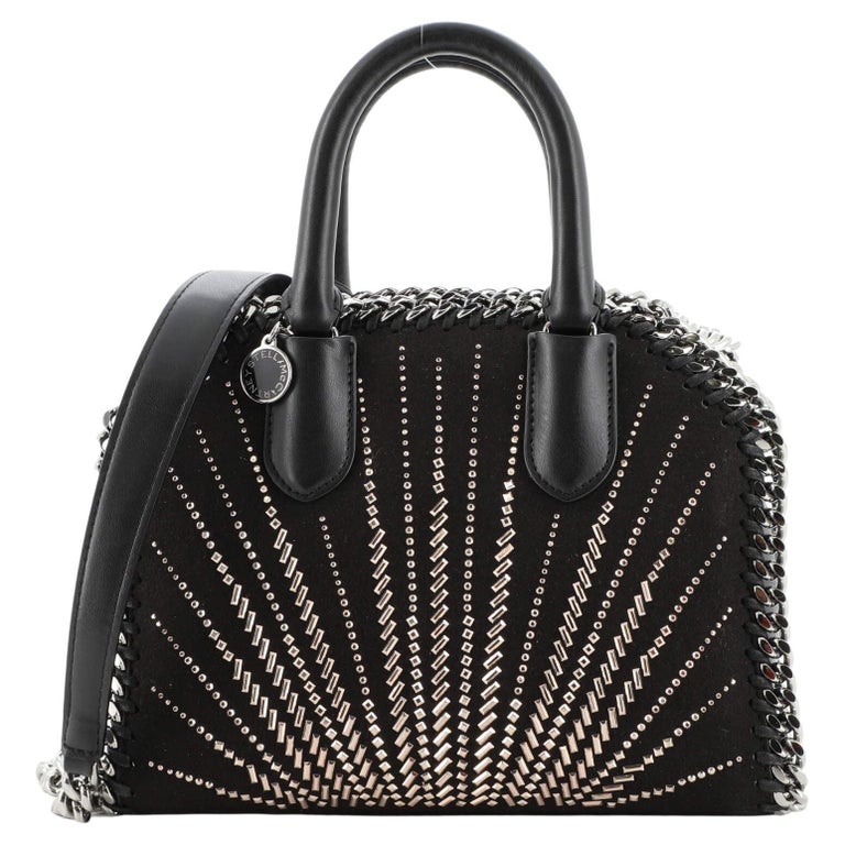 Stella McCartney Falabella Box Top Handle Bag Embellished Faux Suede ...
