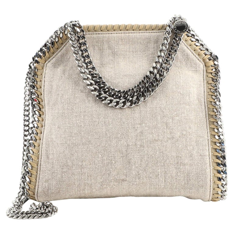 Stella McCartney Falabella Fold Over Bag Canvas Mini For Sale at 1stDibs
