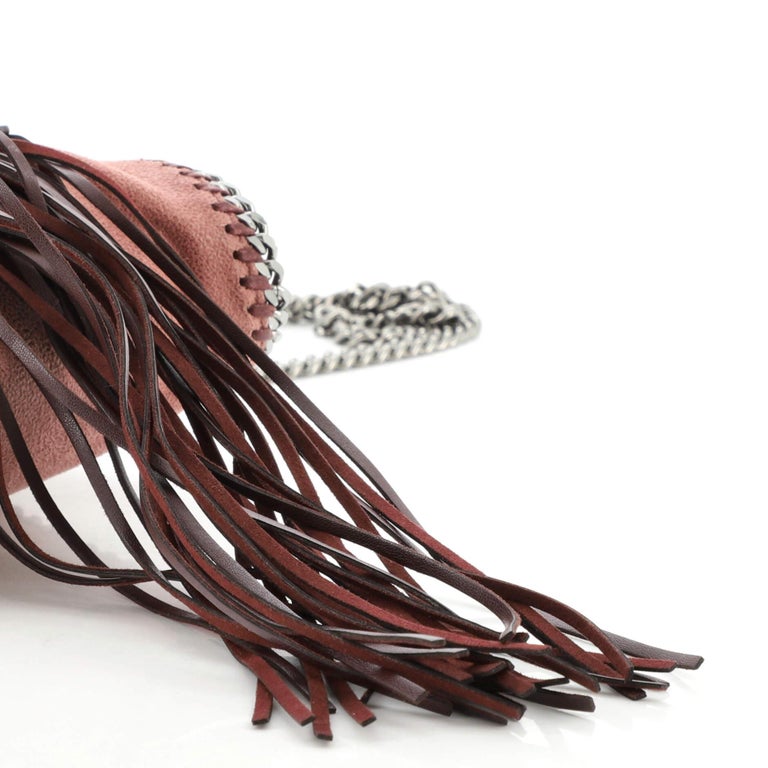 Stella McCartney Falabella Fringe Star Fold Over Crossbody Bag Shaggy ...