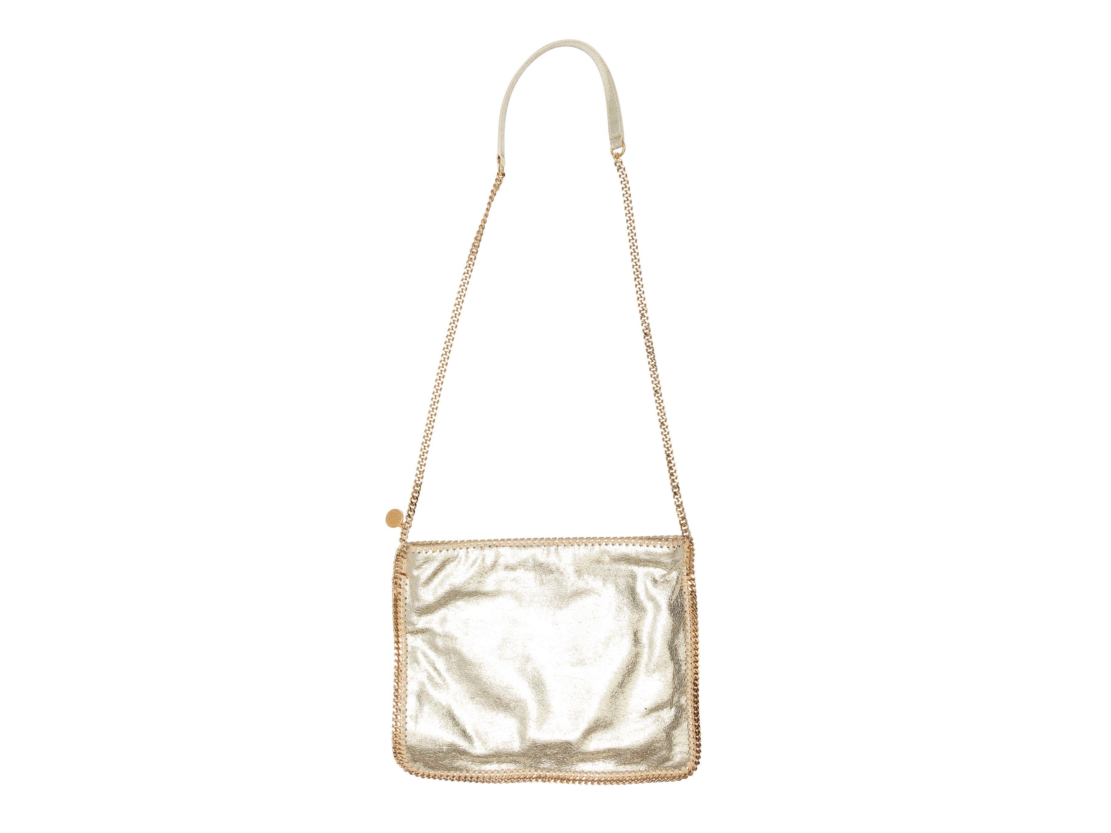 Stella McCartney Gold Metallic Crossbody Bag For Sale at 1stDibs