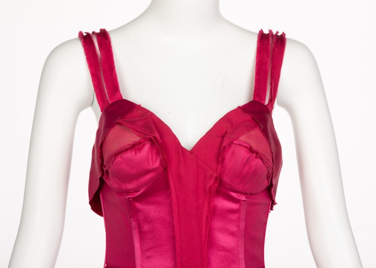 Stella McCartney Magenta Pink Corset Dress Runway 2003 at 1stDibs ...