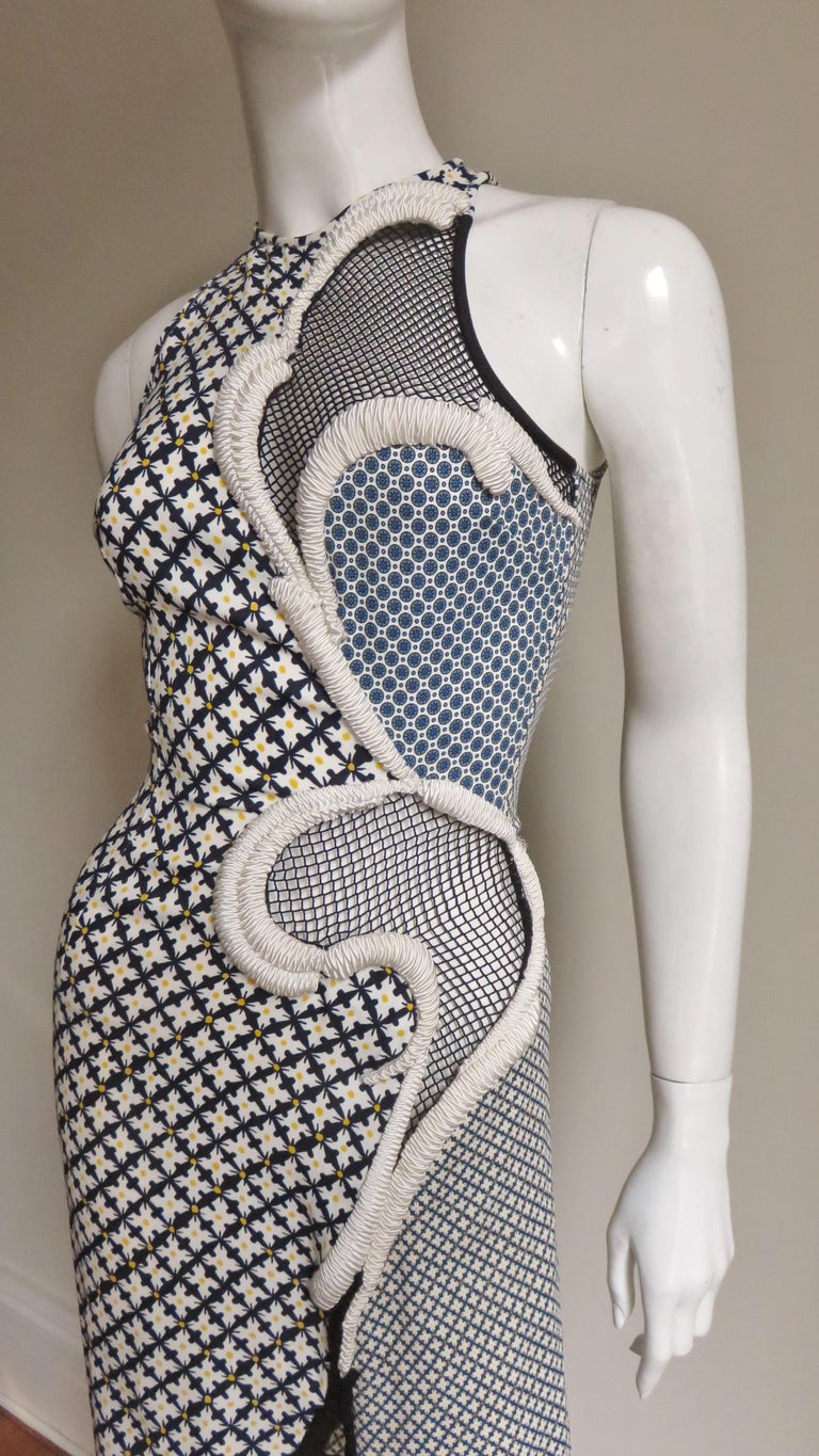 Stella McCartney New Mixed Pattern Ad Campaign Cut out Dress at 1stDibs